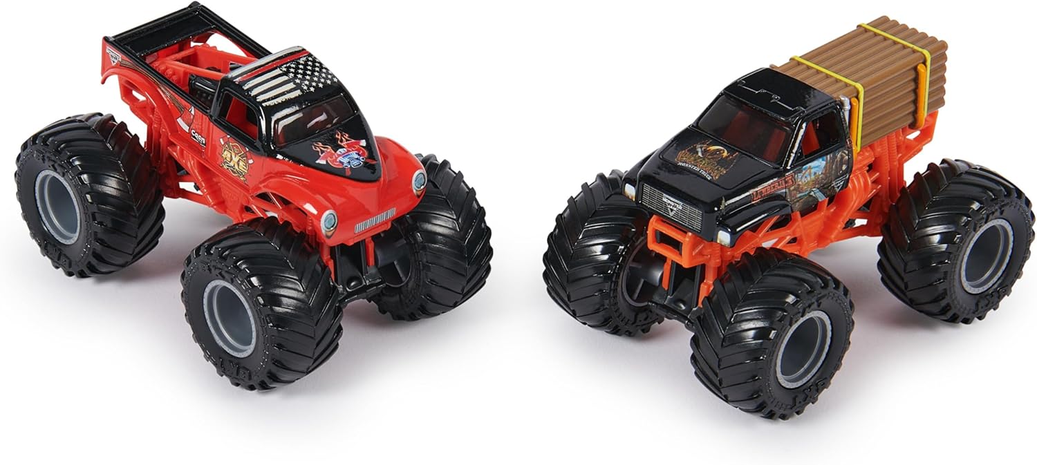 Monster Jam, Official Lumberjack Vs. Axe Die-Cast Monster Trucks, 1:64 ...