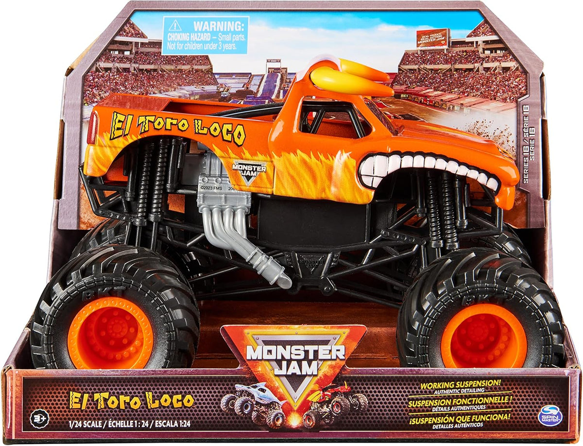 Monster Jam, El Toro Loco Die-Cast Vehicle, 1:24 Scale – Wonder Toys