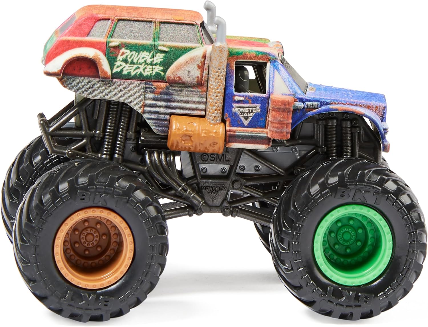 Monster Jam, Official Salvager Vs. Double Decker Die-Cast Monster Truc ...