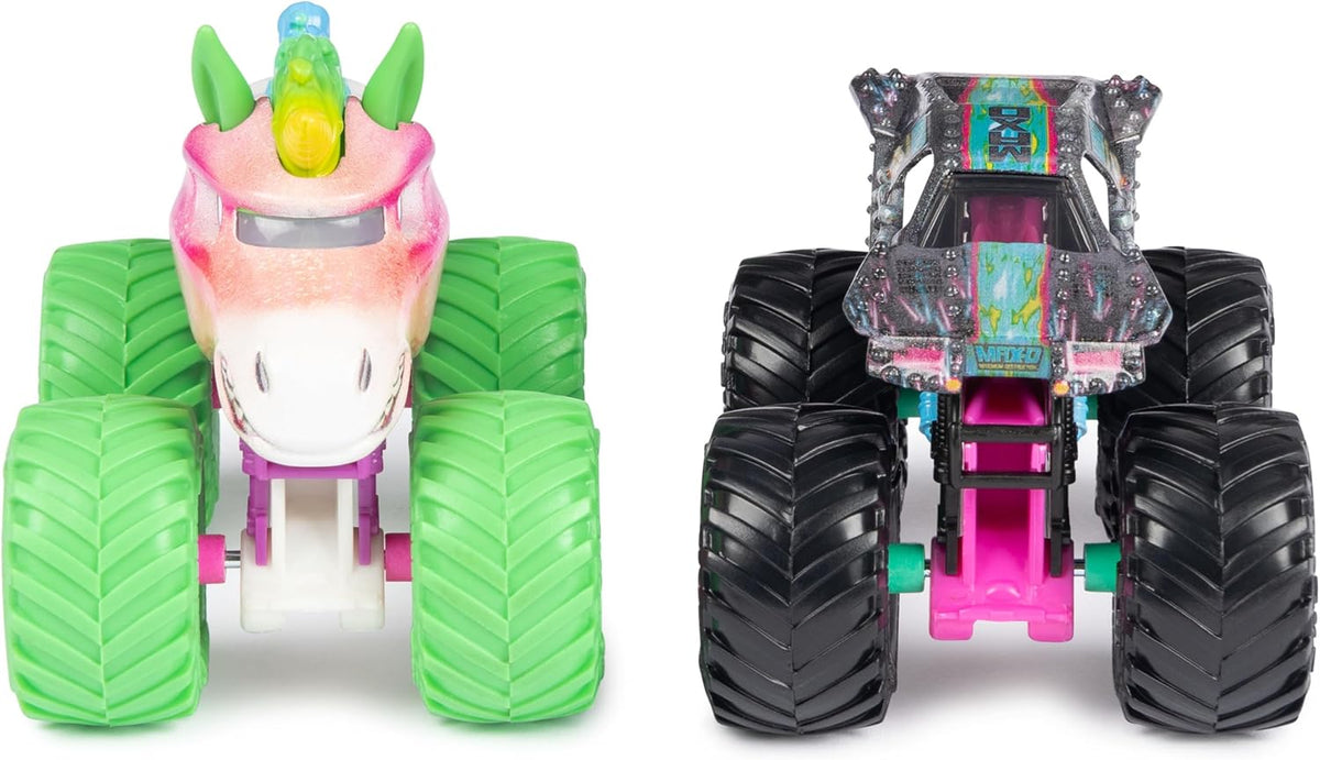 Monster Jam, Official Nitro Neon, Sparkle Smash Vs. Max-D, 1:64 Scale ...